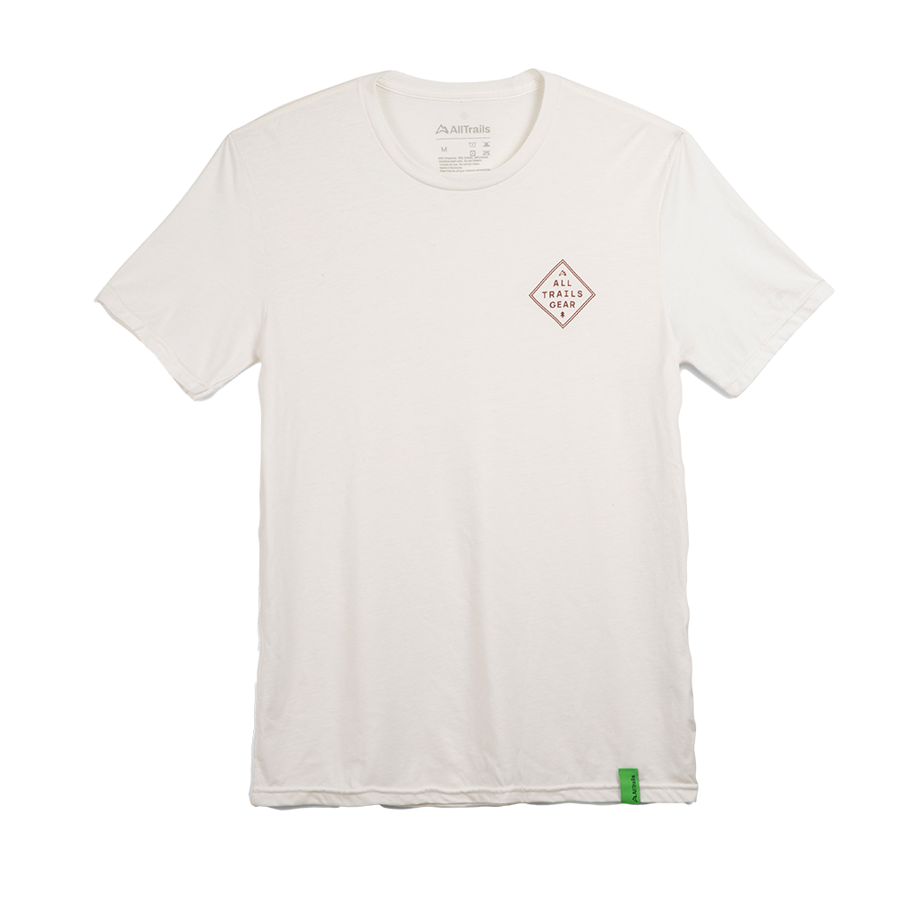 Camp AllTrails Badge Tee - White – AllTrails Gear Shop